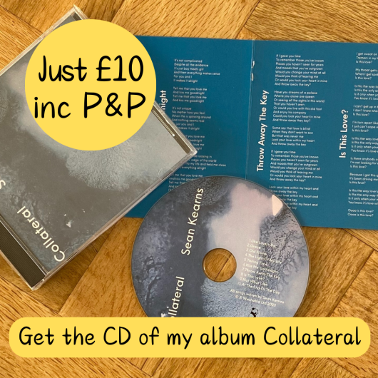 Get the CD of my album Collateral for just £10 inc P&P - Sean Kearns